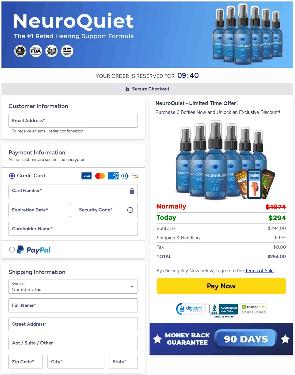 NeuroQuiet™ | Official Website | Healthy Hearing Support